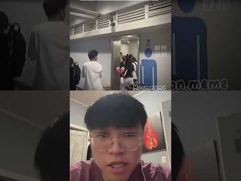 SHE WENT INTO THE MENS BATHROOM!? #shorts