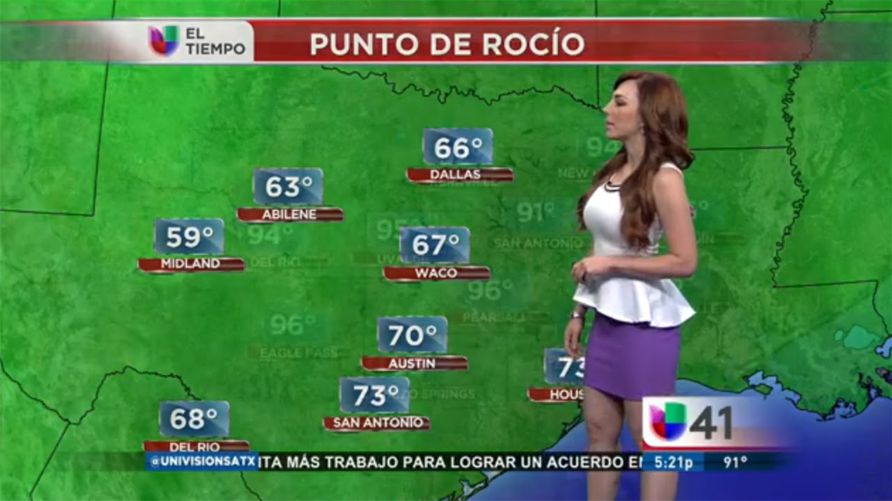 Prissila Sánchez - clima 31/07/2014 Univision San Antonio Texas HD ...