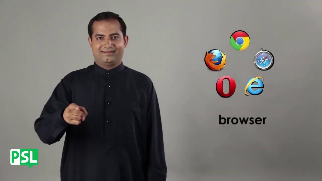 Psl deaf English sign language browser - YouTube