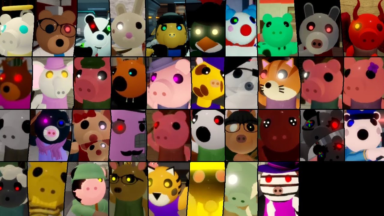 ALL PIGGY BOOK 1 SKINS JUMPSCARE IN APRP - YouTube