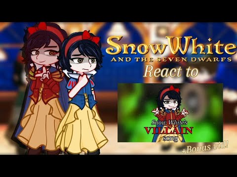 ||Snow White characters react to Snow White's villain song by Lydia the Bard gacha vers.||no ...