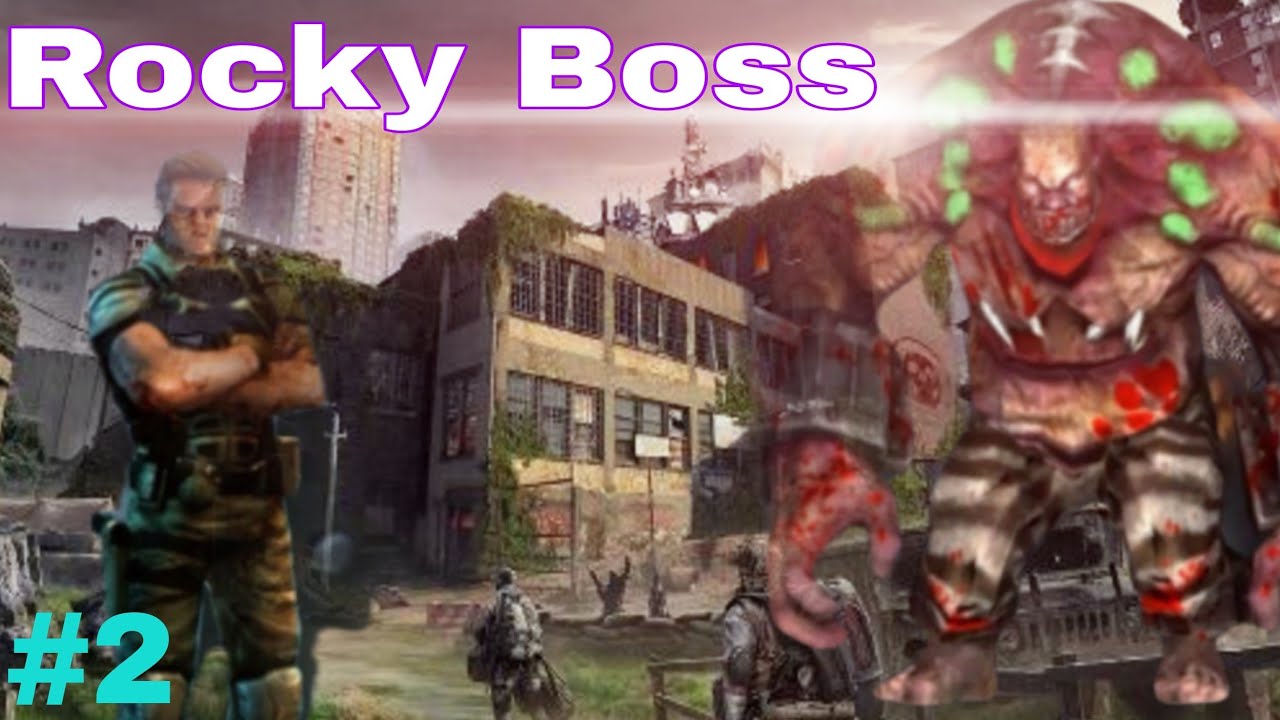 Fighting the Rocky Boss!! Dead Target Gameplay #2 #horrorgaming # ...