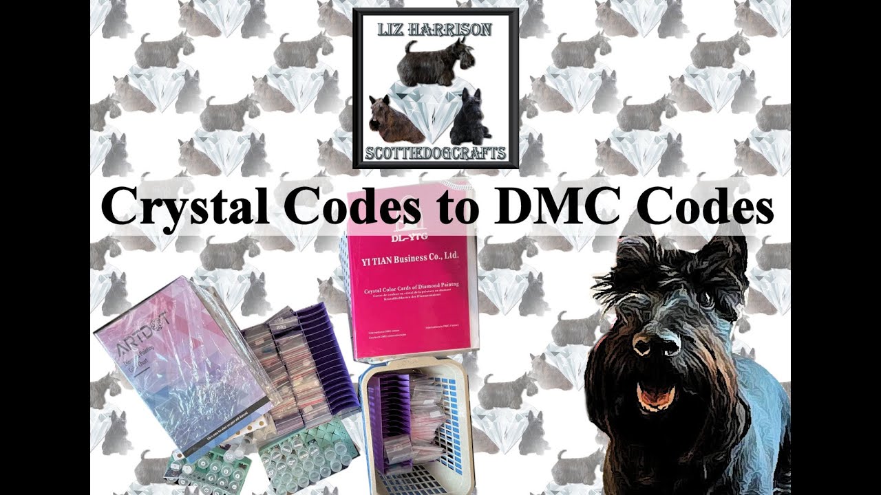 Diamond Painting | Kitting Down | changing Crystal Codes to DMC Codes ...