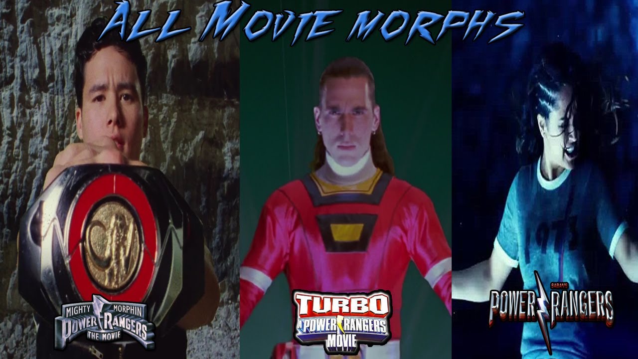 ALL Power Ranger Movie Morphs (1995-2017) - YouTube