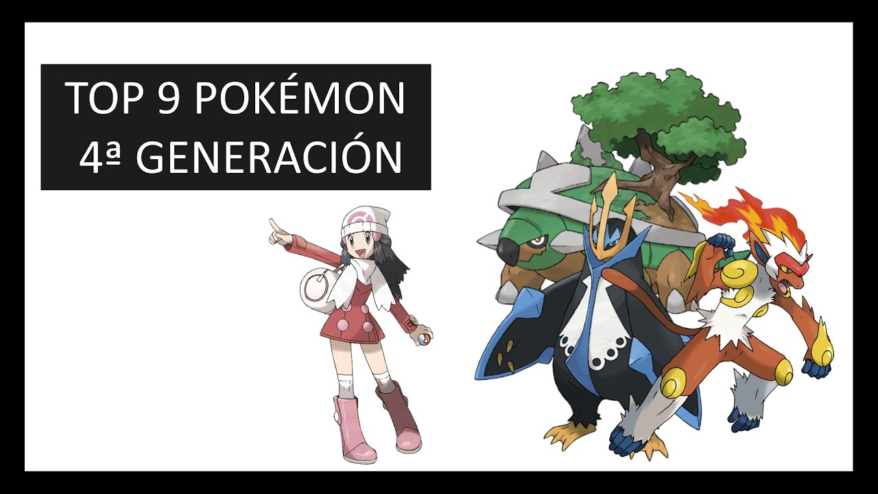 TOP 9 MEJORES POKéMON DE LA CUARTA GENERACIÓN - YouTube