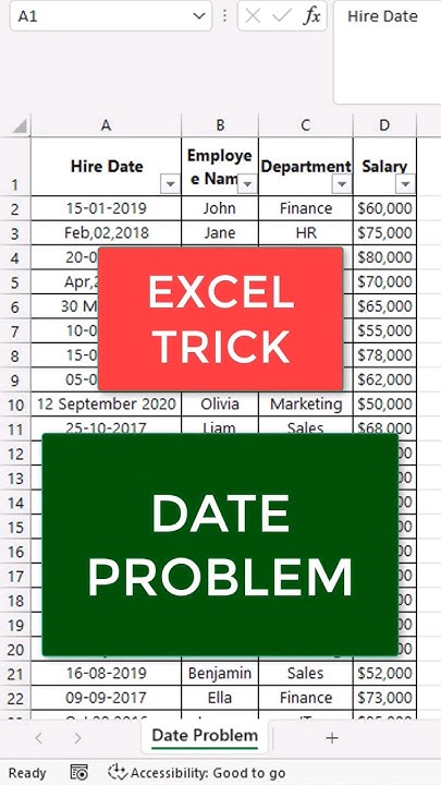Excel Trick to solve date problem in seconds🤟 - YouTube