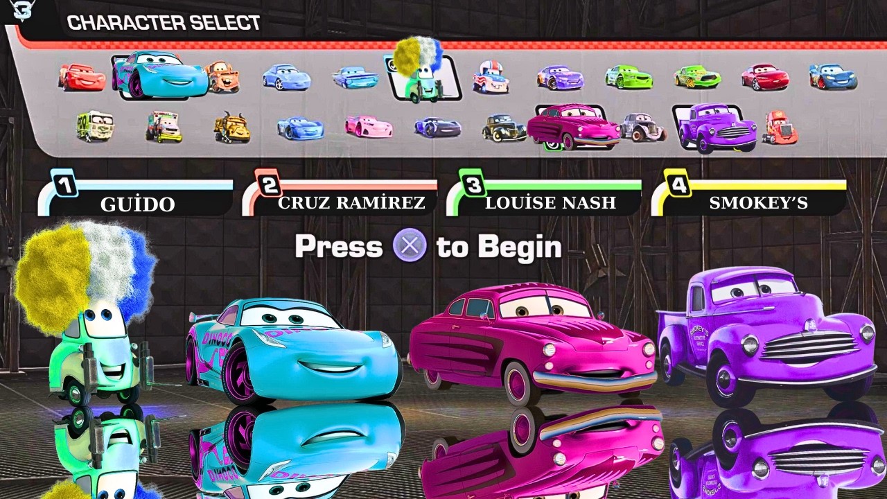 Cars 3: Driven to Win Custom Cup Split screen 4 player # ...