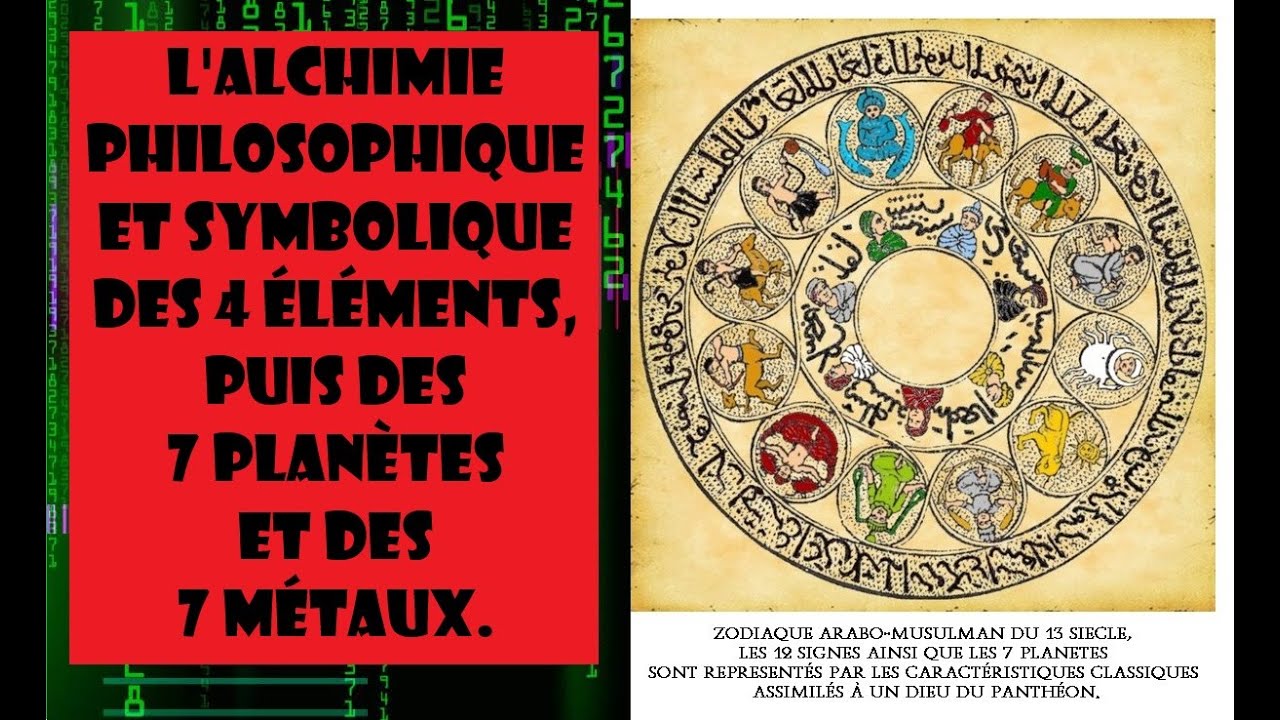 L'alchimie philosophique et symbolique des 4 éléments 🔯, puis des 7 ...
