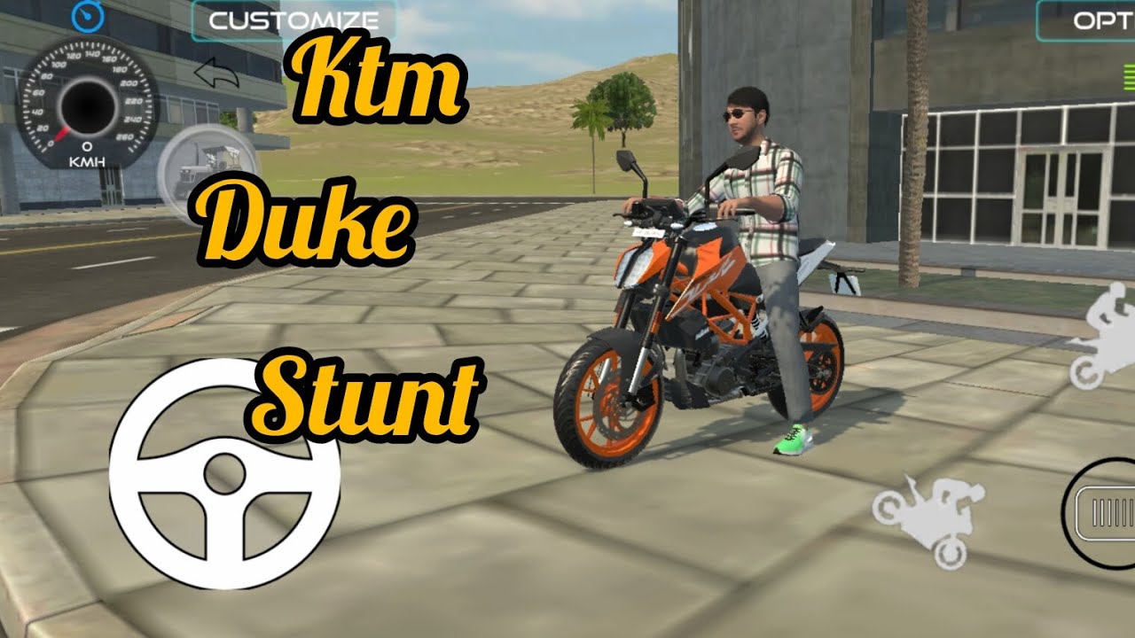 Ktm duke bike game play gaming lifestyle heavy driver stunt bike - YouTube