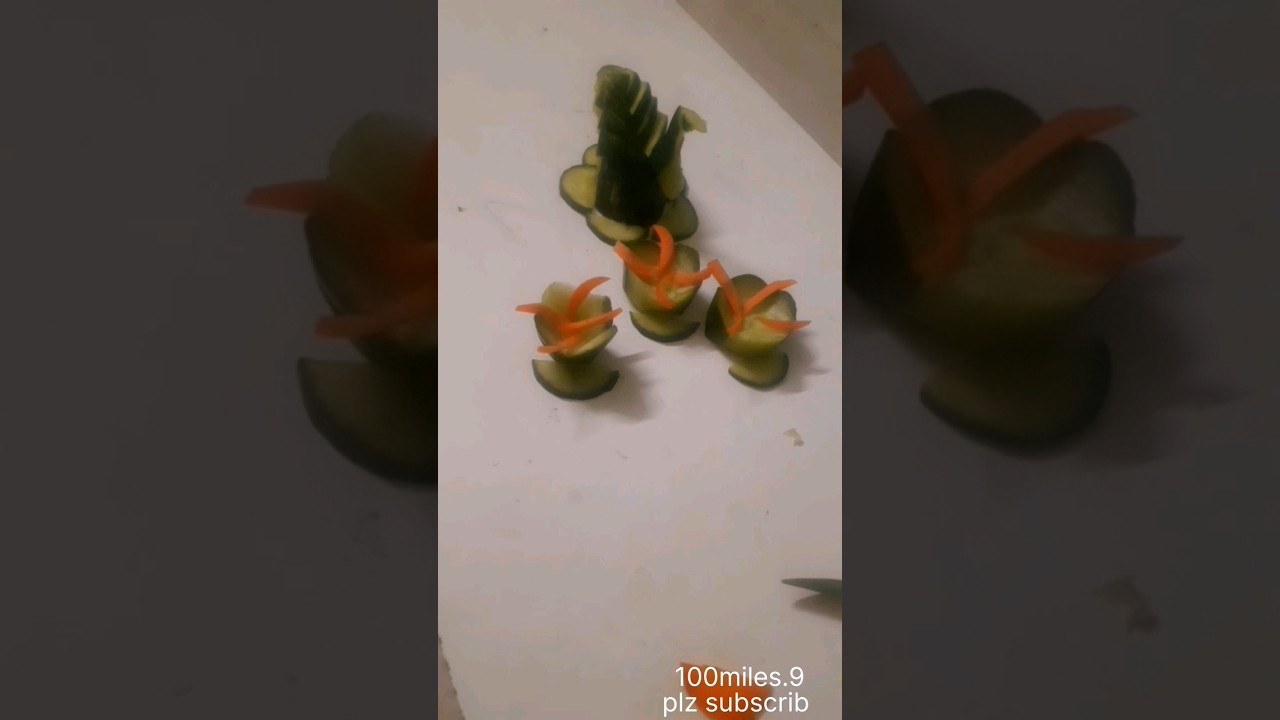 Cucumber craft - YouTube