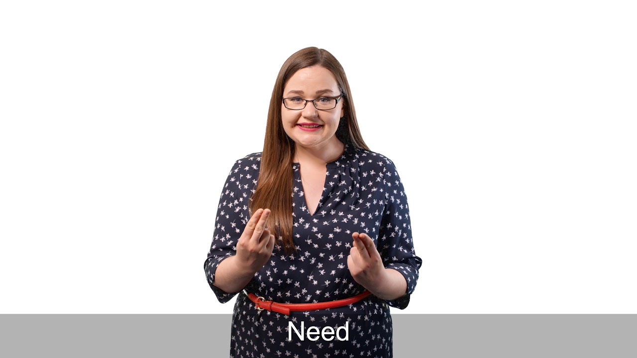 Need in Irish Sign Language - YouTube