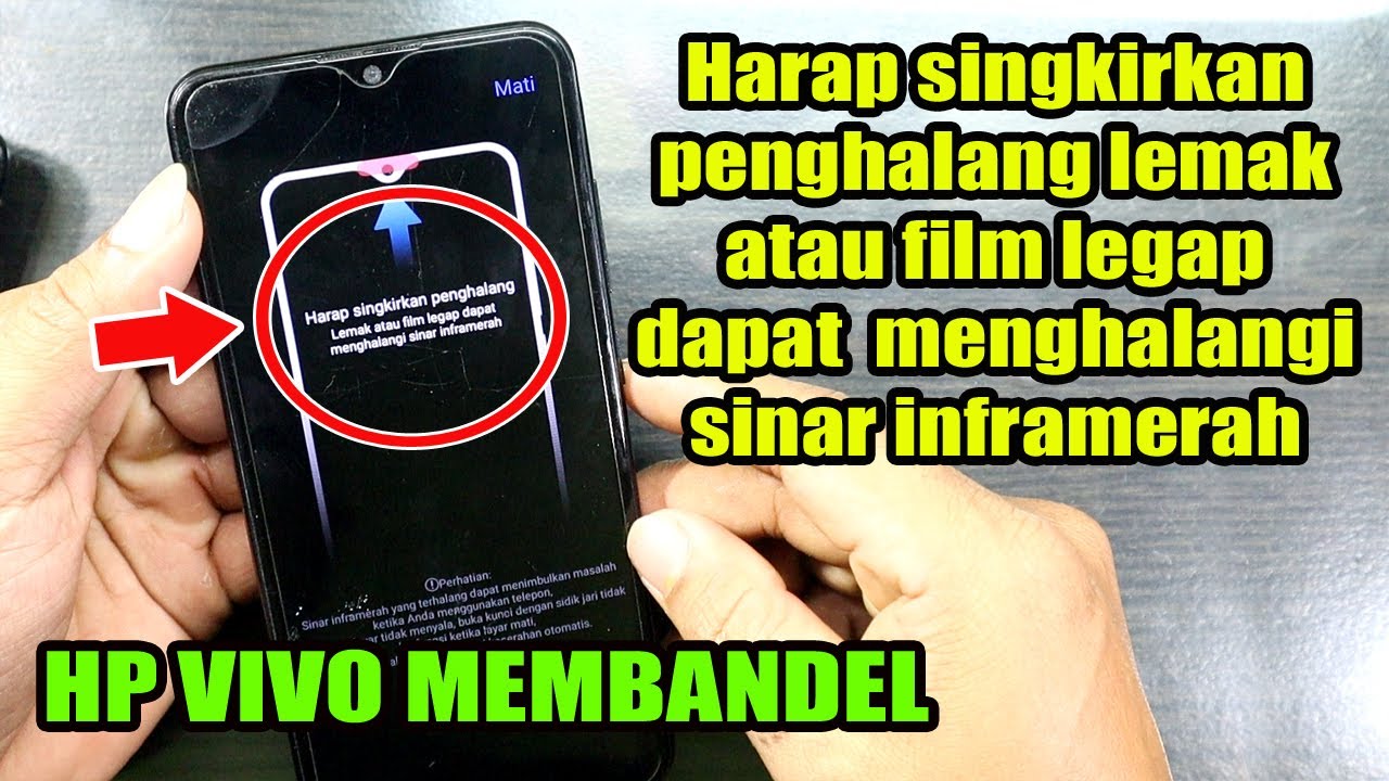 Cara menghilangkan sinar inframerah di hp VIVO yang sangat membandel - YouTube