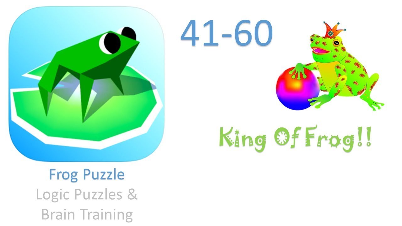 Frog Puzzles: Walkthrough as PRO Level 41,42,43,44,45 ... 58,59,60 - YouTube
