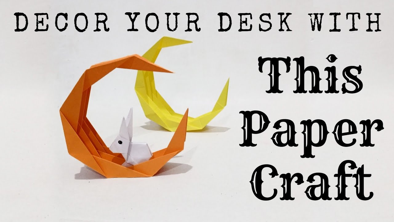 Desk Decor | DIY Paper Desk Decor| Desk Organize with craft Paper #diy ...