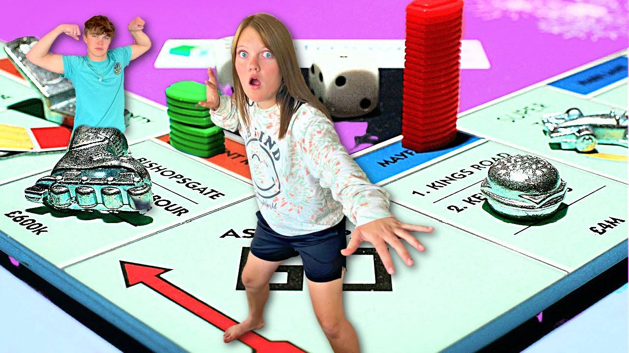 GIANT GAME BOARD Challenge! - YouTube