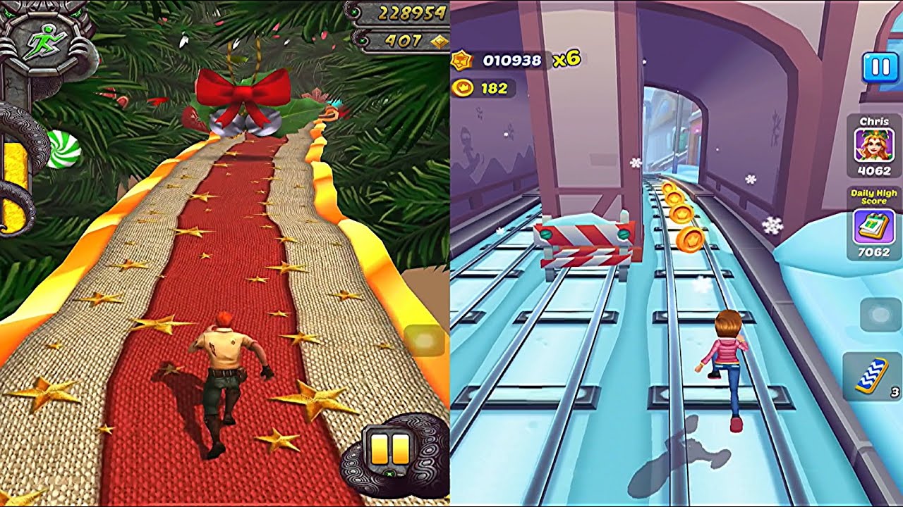Subway Princess Runner V/S Temple Run 2 - Games Comparison Video ...