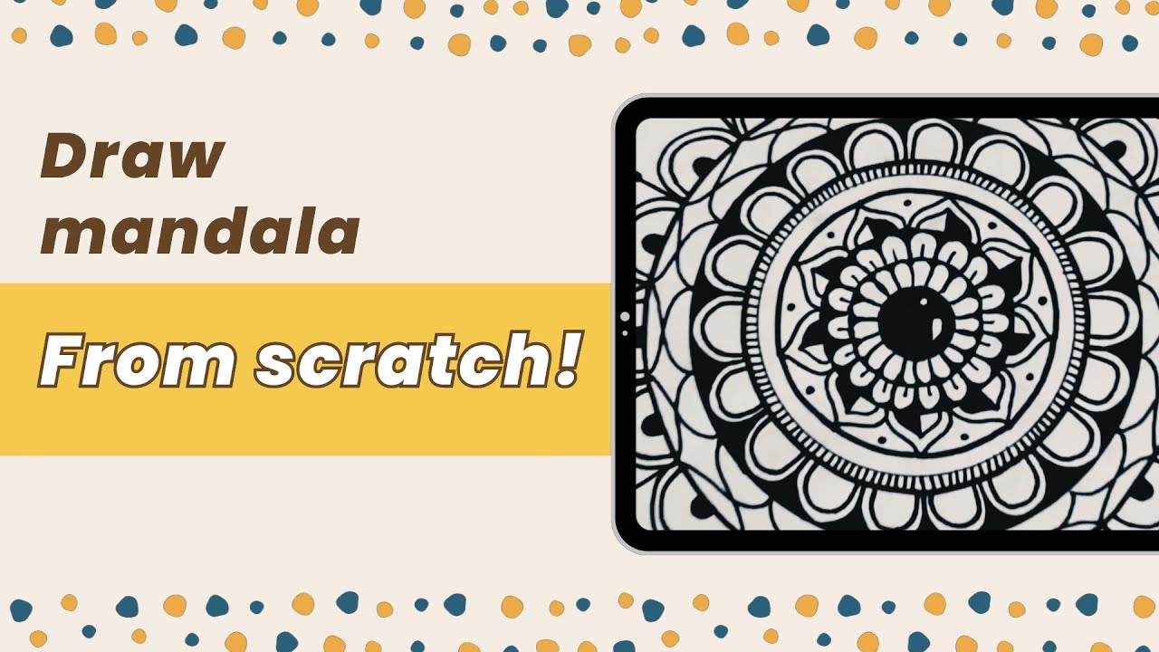 How to draw basic mandala from scratch - YouTube