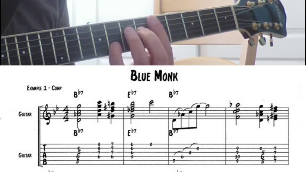 Blue Monk Guitar Lesson - YouTube