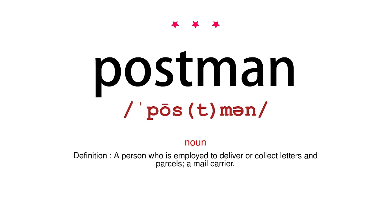 How to pronounce postman - Vocab Today - YouTube