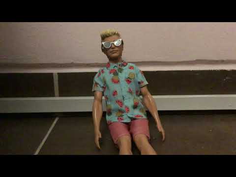 Dressing up a boy Barbie doll - YouTube