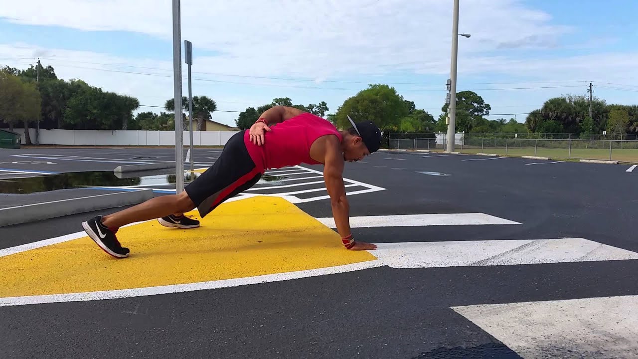 One Handed Back-Clap Push-Up (first time!) - YouTube