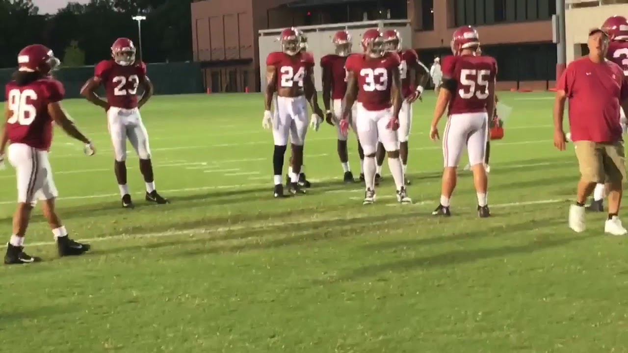 Alabama Monday Practice - YouTube