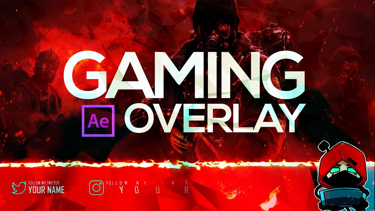 Gaming Overlay In After Effects - Free Template - YouTube