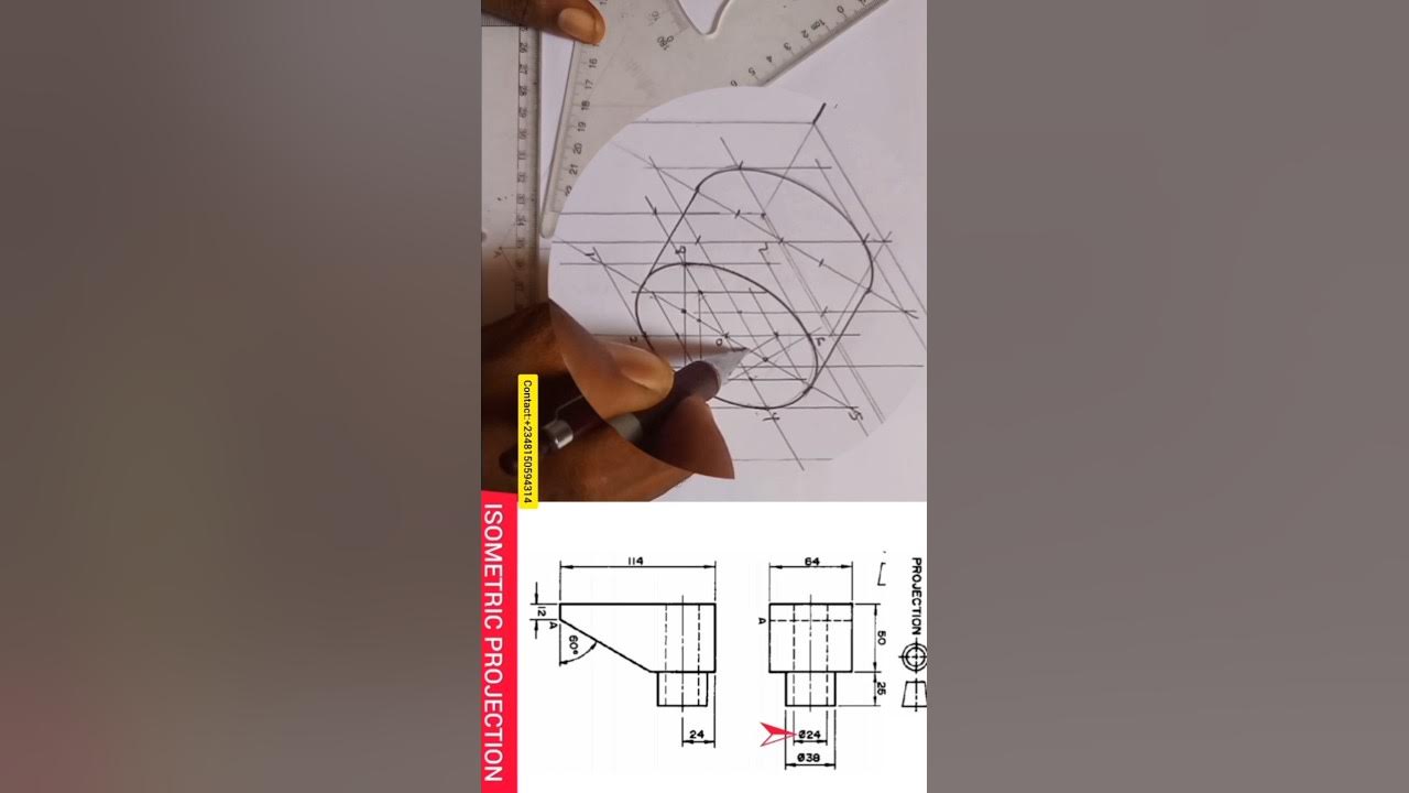 How to draw shapes with circles curves and arcs in isometric view. # ...