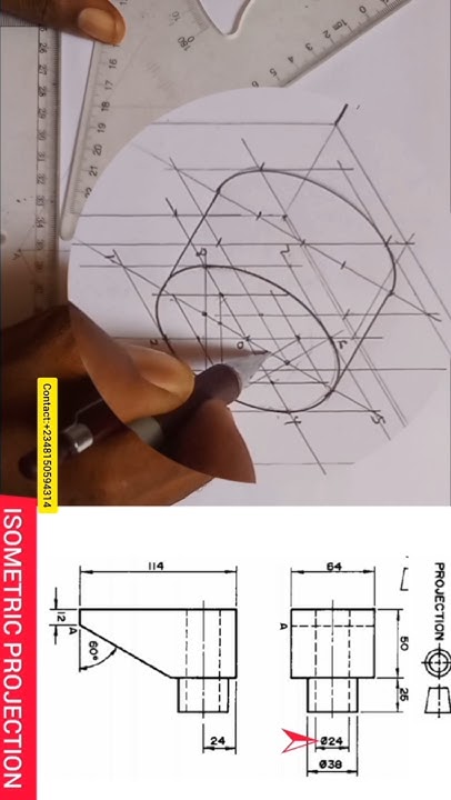 How to draw shapes with circles curves and arcs in isometric view. # ...