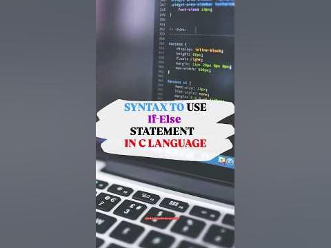 Syntax for if else statement C language #shortfeeds #shorts #coding # ...