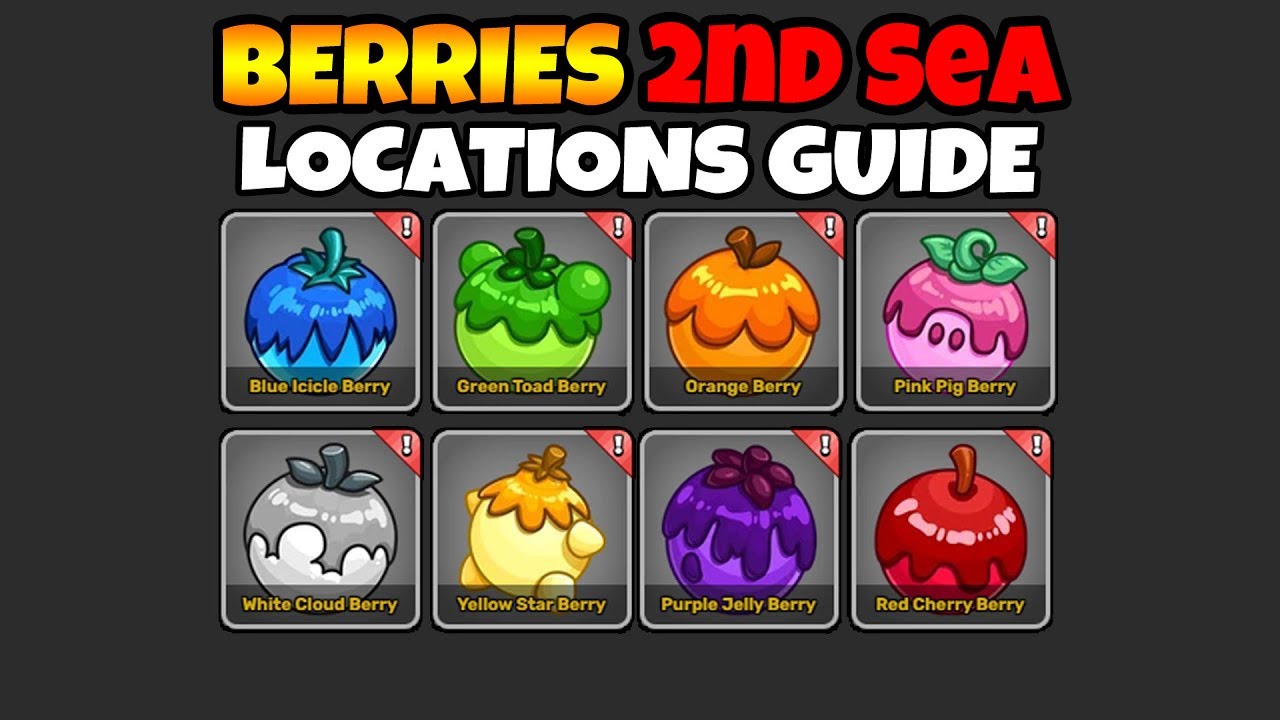 Berries Spawn Locations in 2nd Sea - Blox Fruits Guide - YouTube