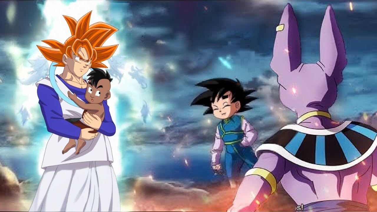 Goku enters the lost dimension to save Goten and is scared to see ...