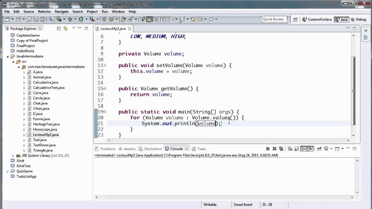 JAVA (Intermédiaire) - 56 - Les énumérations en Java (Partie 2/7) - YouTube