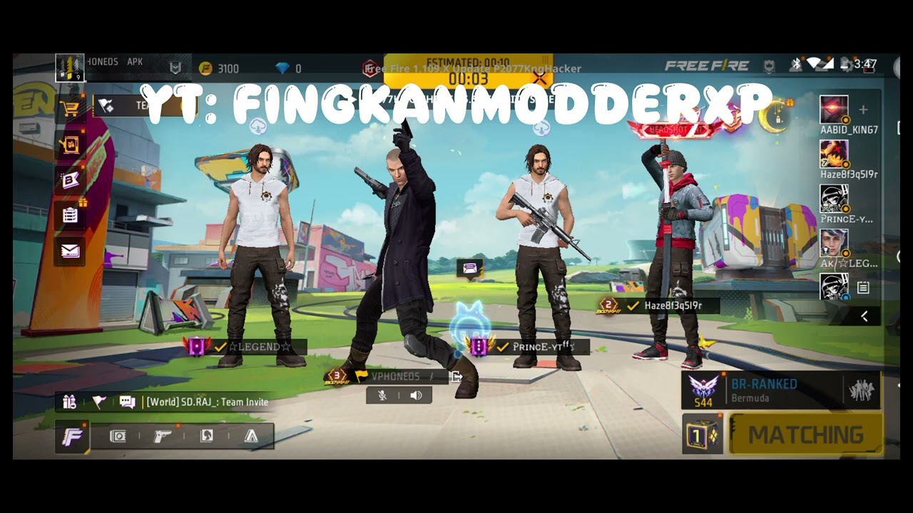 MOD FF AUTOKIL UPDATE - AUTO HS - AIM FOV - AIM VISIBBLE - ESP LINE ESP BOX - WORK BR/CS RANKED ...