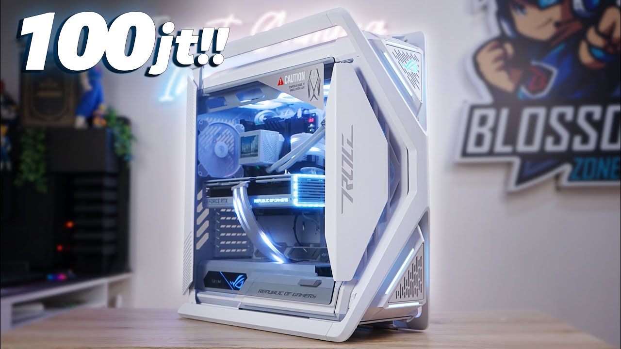 Rakit PC 100 Juta Full Asus ROG Tema White | Ryzen 9 7950x3D, ROG RTX ...