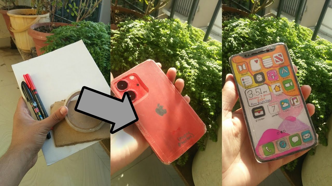 iPhone 12 mini cardboard phone Magic trick - YouTube