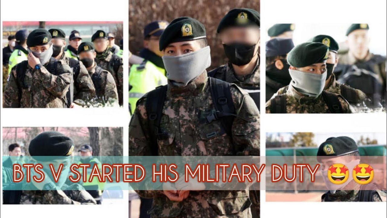 BTS V Army Images, BTS V started his millitary duty , #viral #vbts # ...