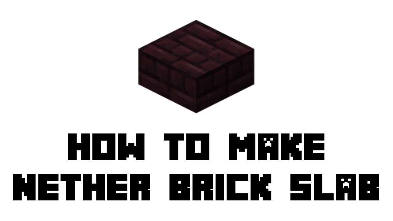 Minecraft Survival: How to Make Nether Brick Slab - YouTube