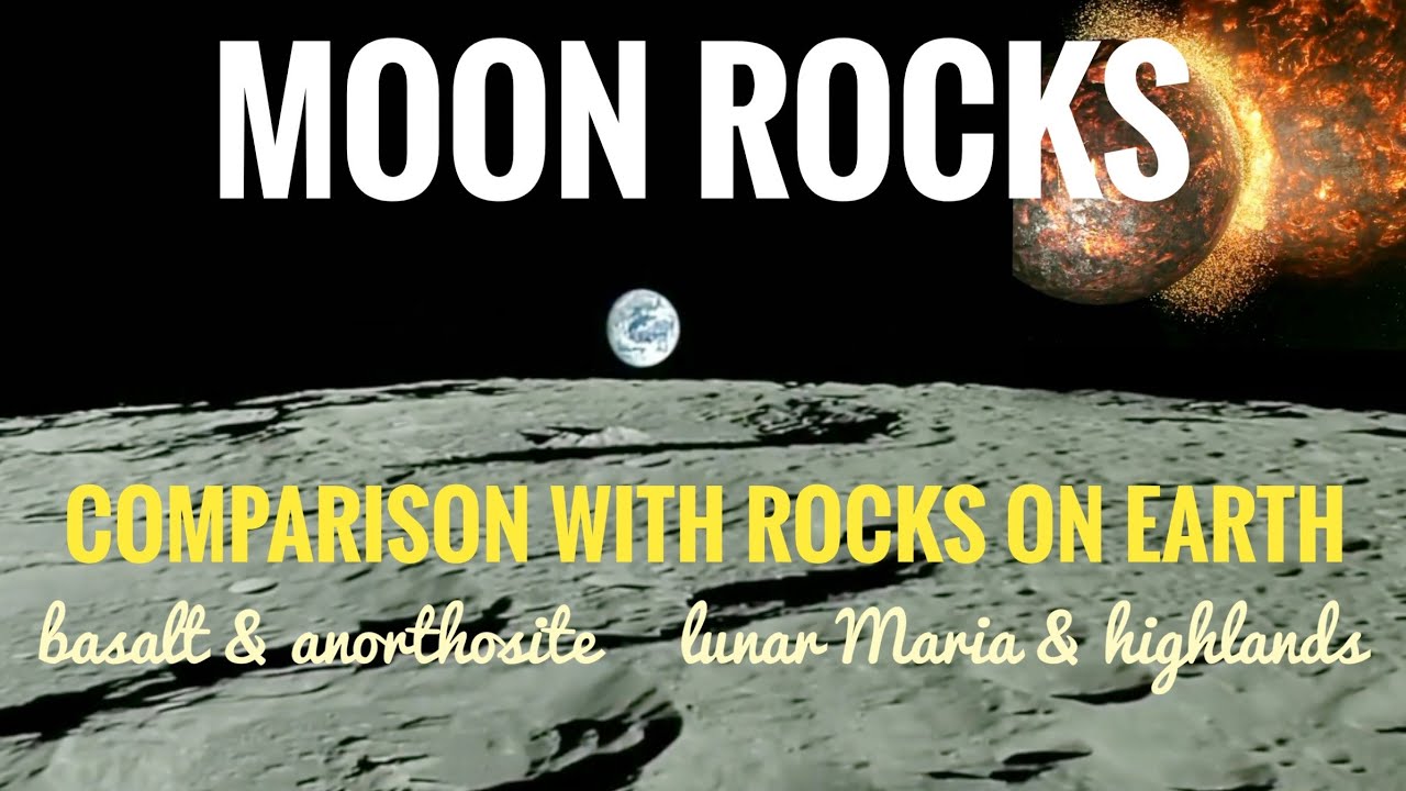 MOON ROCKS -Basalt and Anorthosite ,Lunar Maria| Highlands | Comparison ...