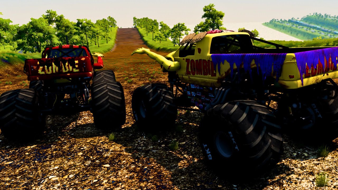 MONSTER Jam or YETI Which Cliff Jumping Style Reigns Supreme? - YouTube