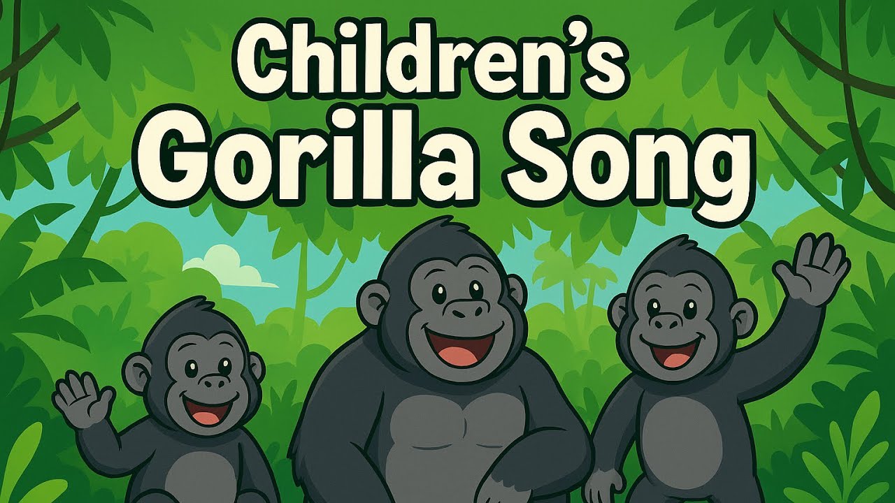 🎵 Fun Gorilla Song for Kids | Sing, Dance, and Learn with Gorillas! 🦍🌴 ...
