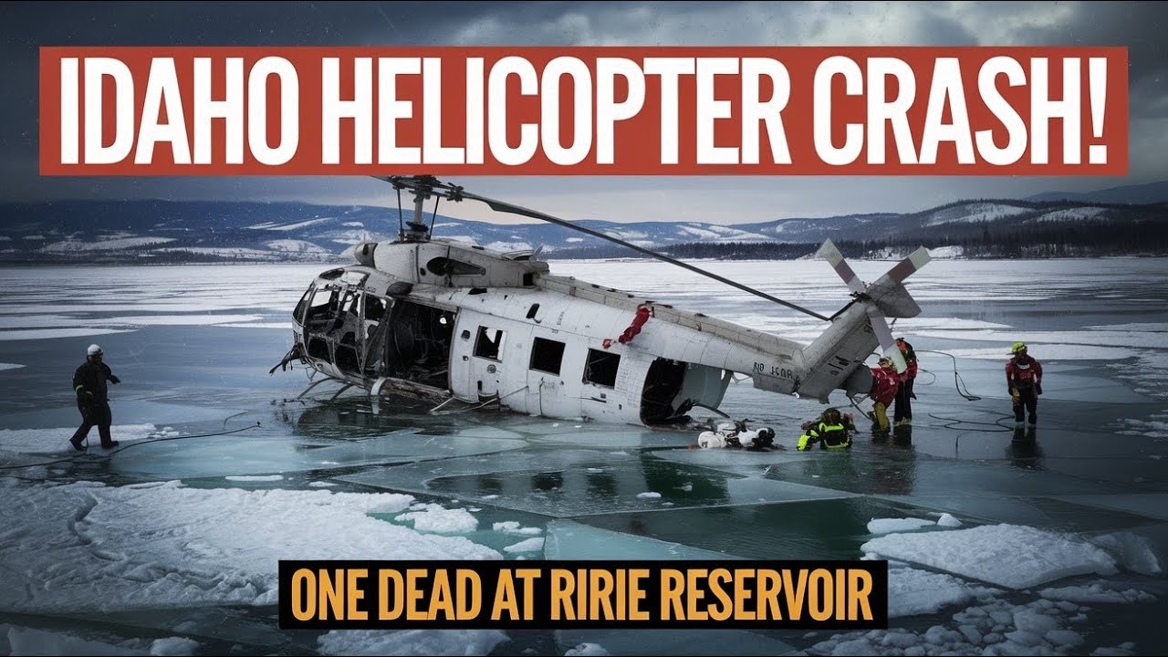 Idaho Helicopter Crash on Ririe Reservoir: One Fatality - YouTube