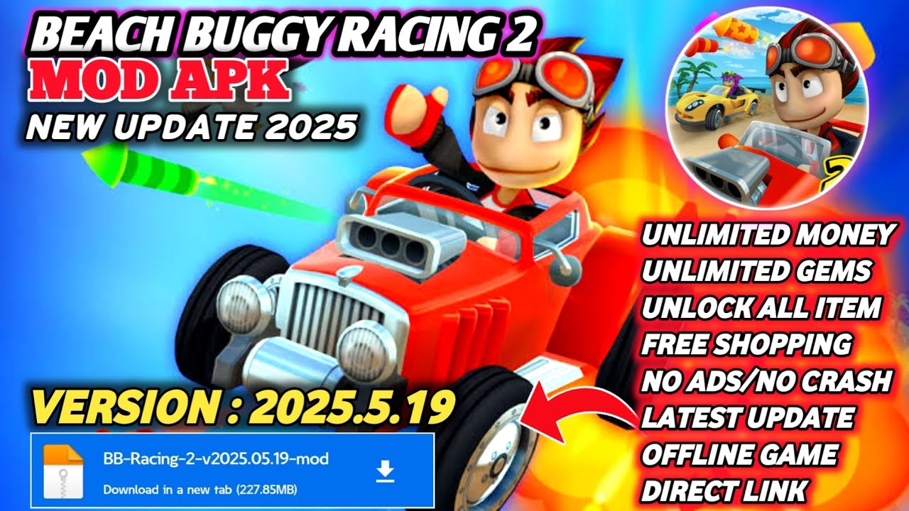 Beach Buggy Racing 2 Mod Apk v2025.5.19 New Update - Unlimited Money 🔥🔥 ...
