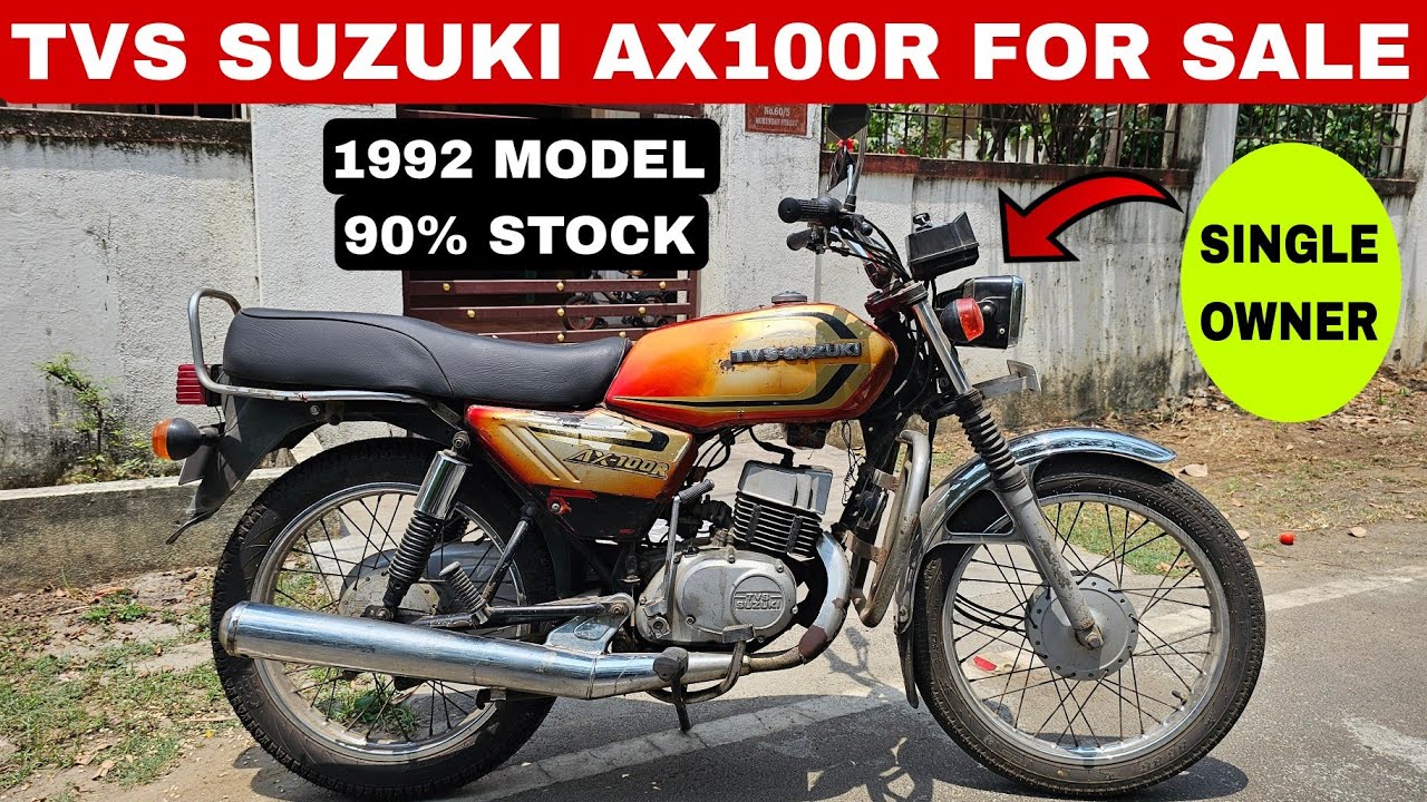TVS SUZUKI AX100R FOR SALE | 1992 MODEL | SINGLE OWNER IN 90% STOCK ...