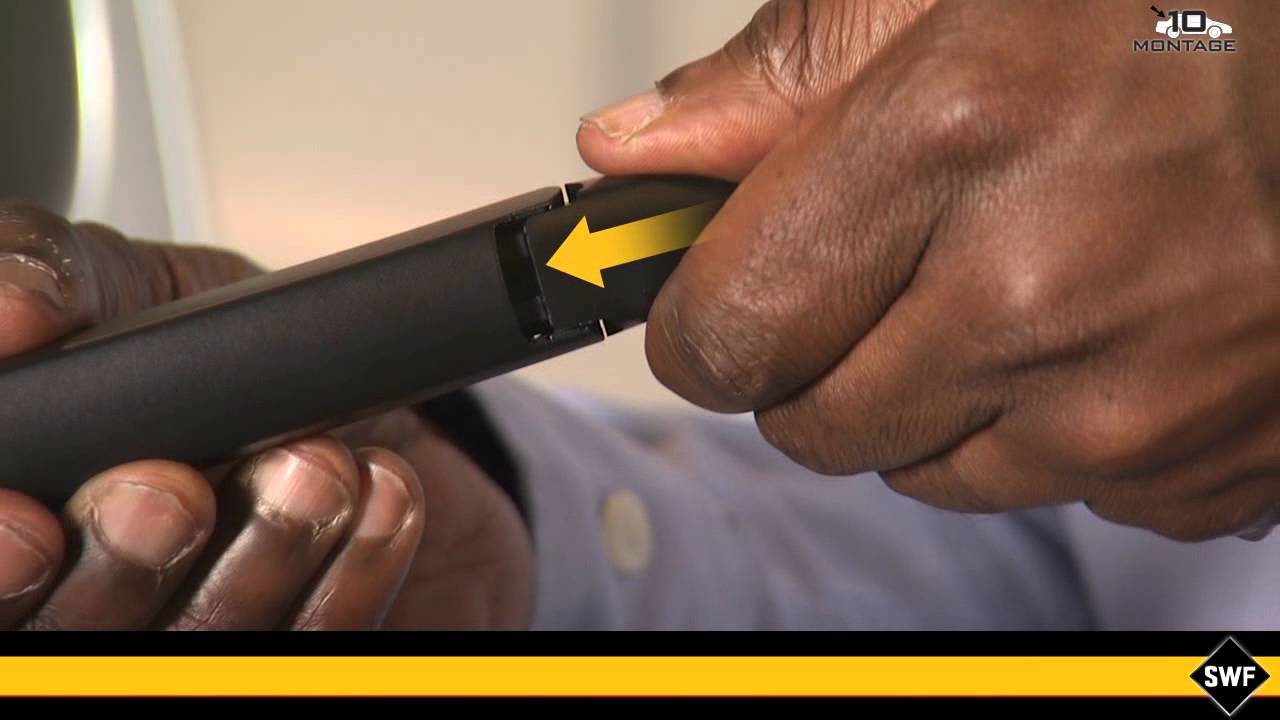 SWF Visioflex - Montage eines Scheibenwischers - Anleitung Typ 10 - YouTube