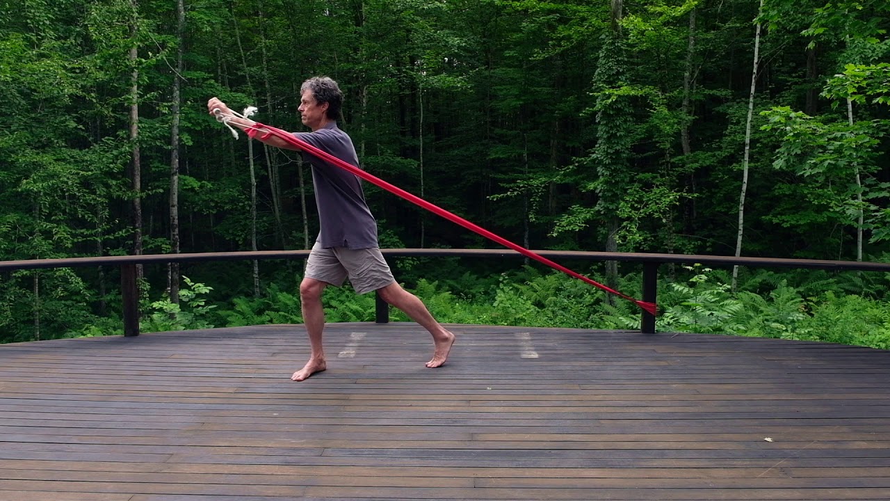 "Shot Put"--Standing Trunk Stabilization with Torsional Load - YouTube