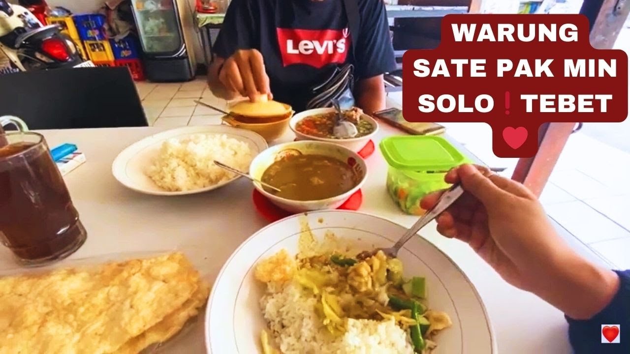 WARUNG SATE PAK MIN SOLO ️TEBET ️ - YouTube