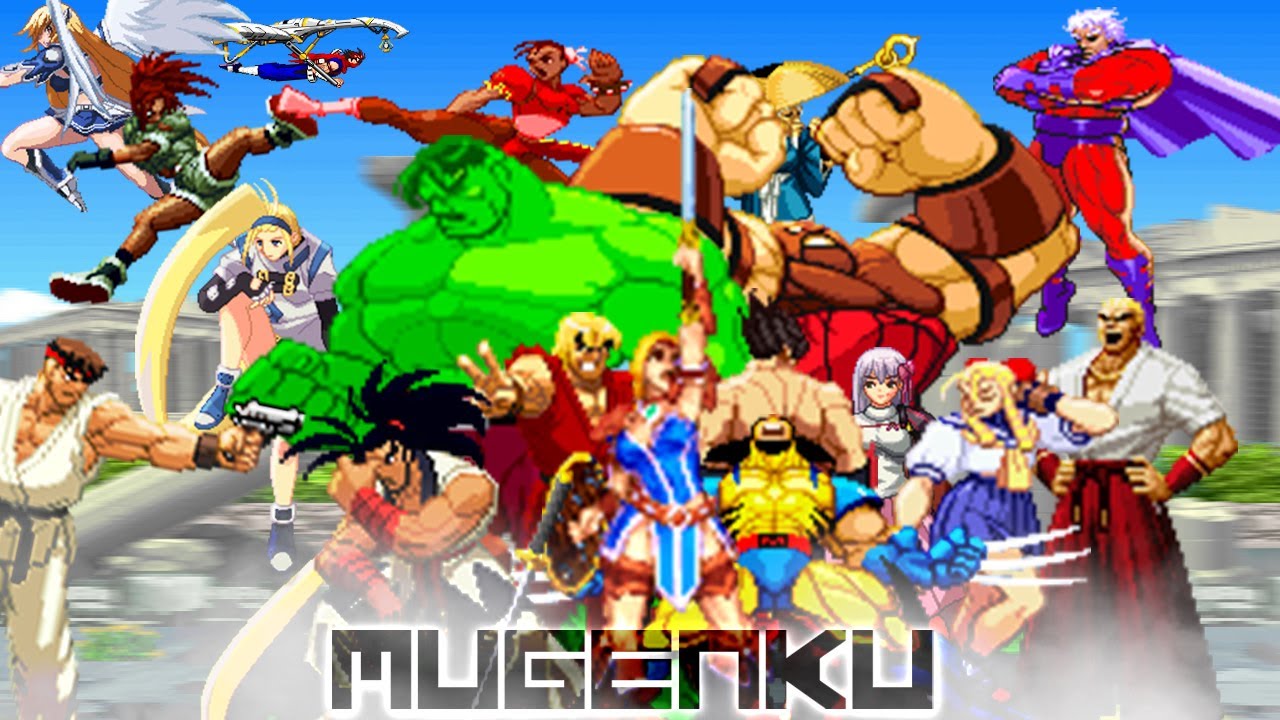 Only 1 Round! MUGEN ft Wolverine, Juggernaut, Hulk, Magneto, Ryu, Ken ...