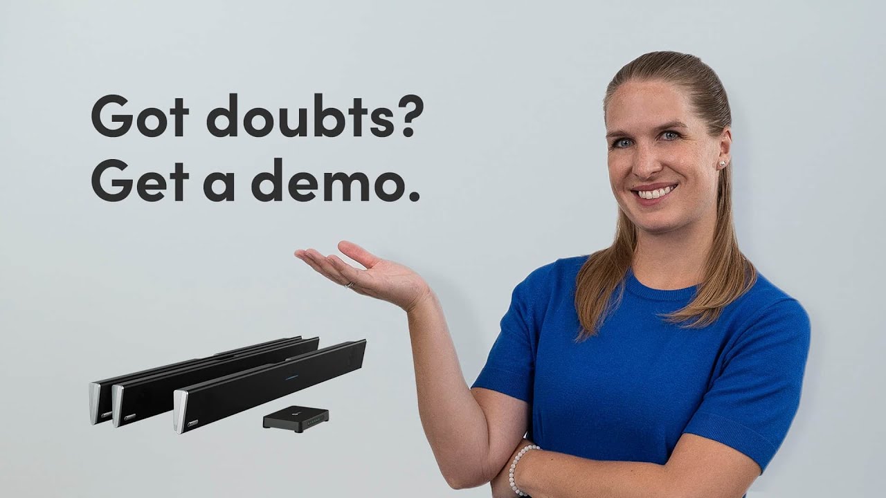 Our demo proves we deliver simplified pro AV performance in large rooms ...