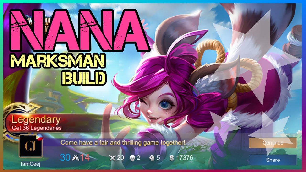 NANA the TRUE MARKSMAN | MM BUILD | Mobile Legends. MM Heroes walang ...